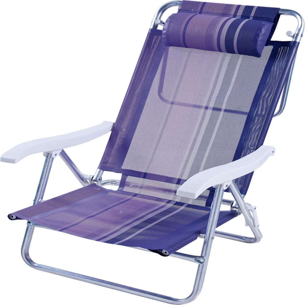 CADEIRA PRAIA MOR SUMMER 5 POSIÇÕES LILÁS - Treichel Delivery