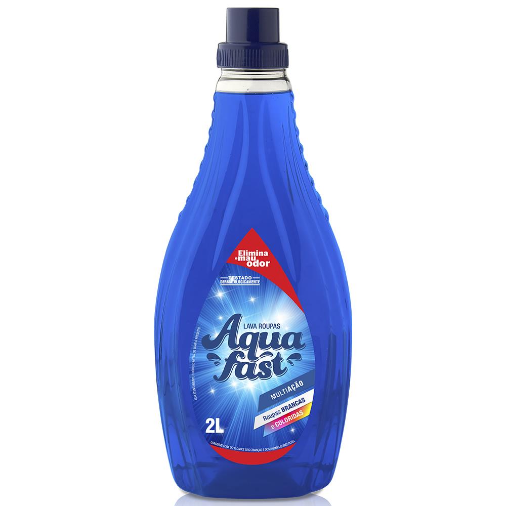 LAVA ROUPAS LÍQUIDO AQUAFAST MULTIAÇÃO 2L - Treichel Delivery