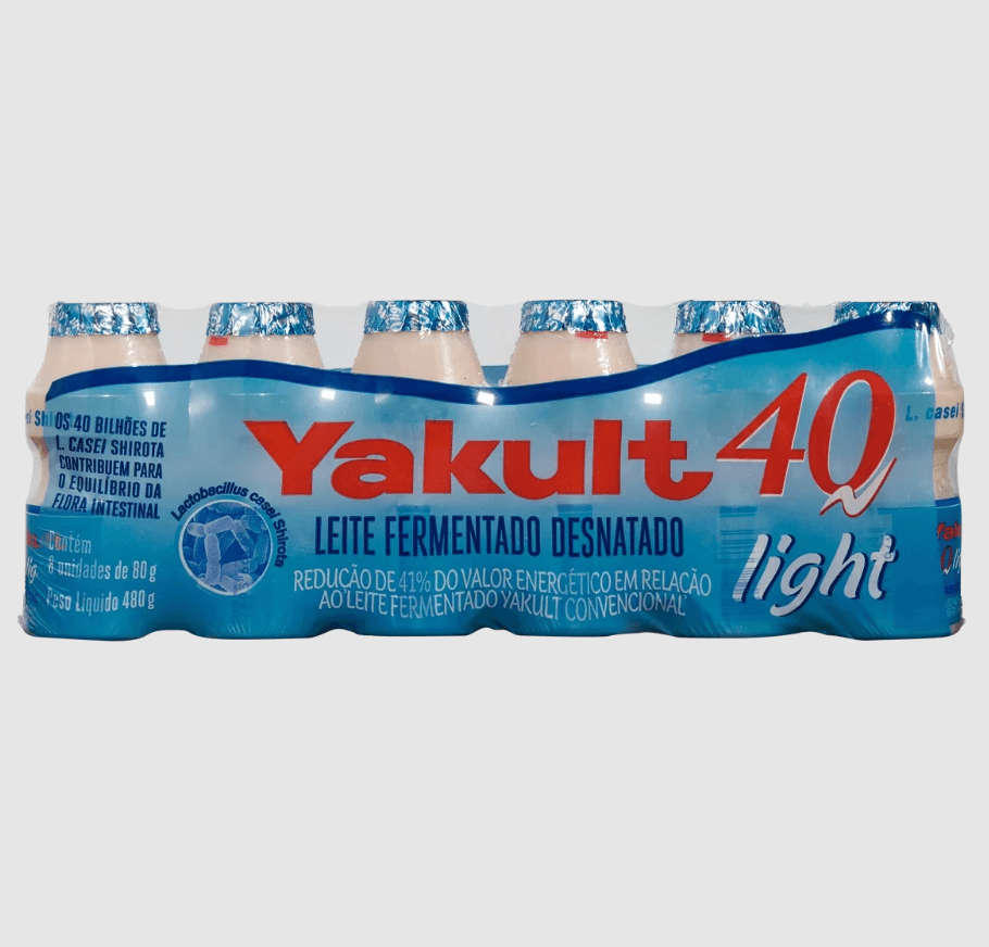 LEITE FERMENTADO YAKULT 40 LIGHT 6X80G - Treichel Delivery