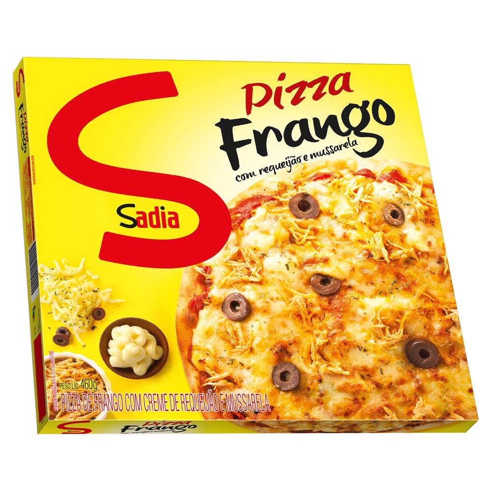 PIZZA SADIA DE FRANGO COM CATUPIRY E MUSSARELA CONGELADA 460G ...