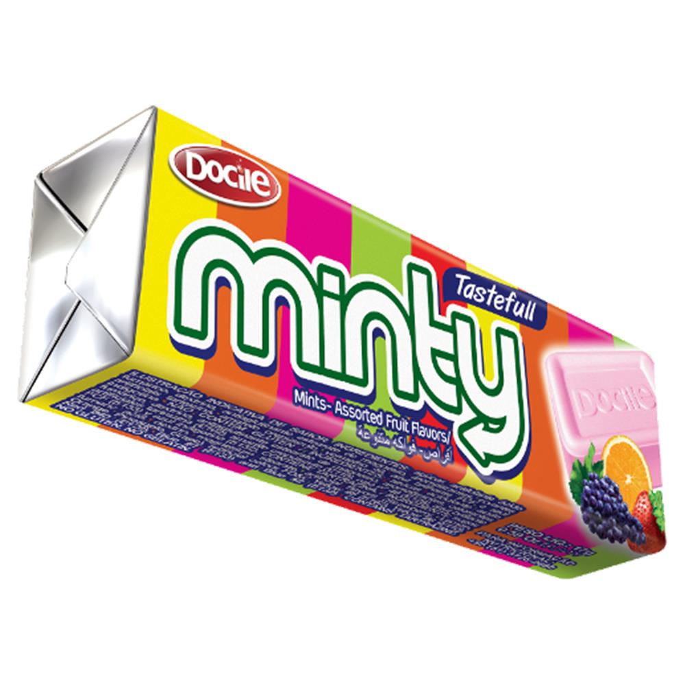 PASTILHA DOCILE MINTY 17G FRUIT - Treichel Delivery