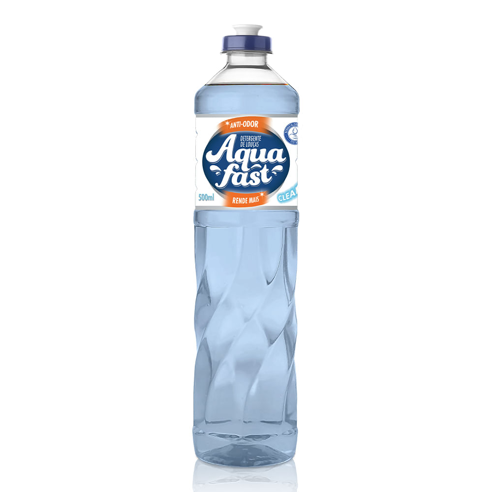 DETERGENTE LÍQUIDO AQUAFAST NATURAL CLEAR 500ML - Treichel Delivery