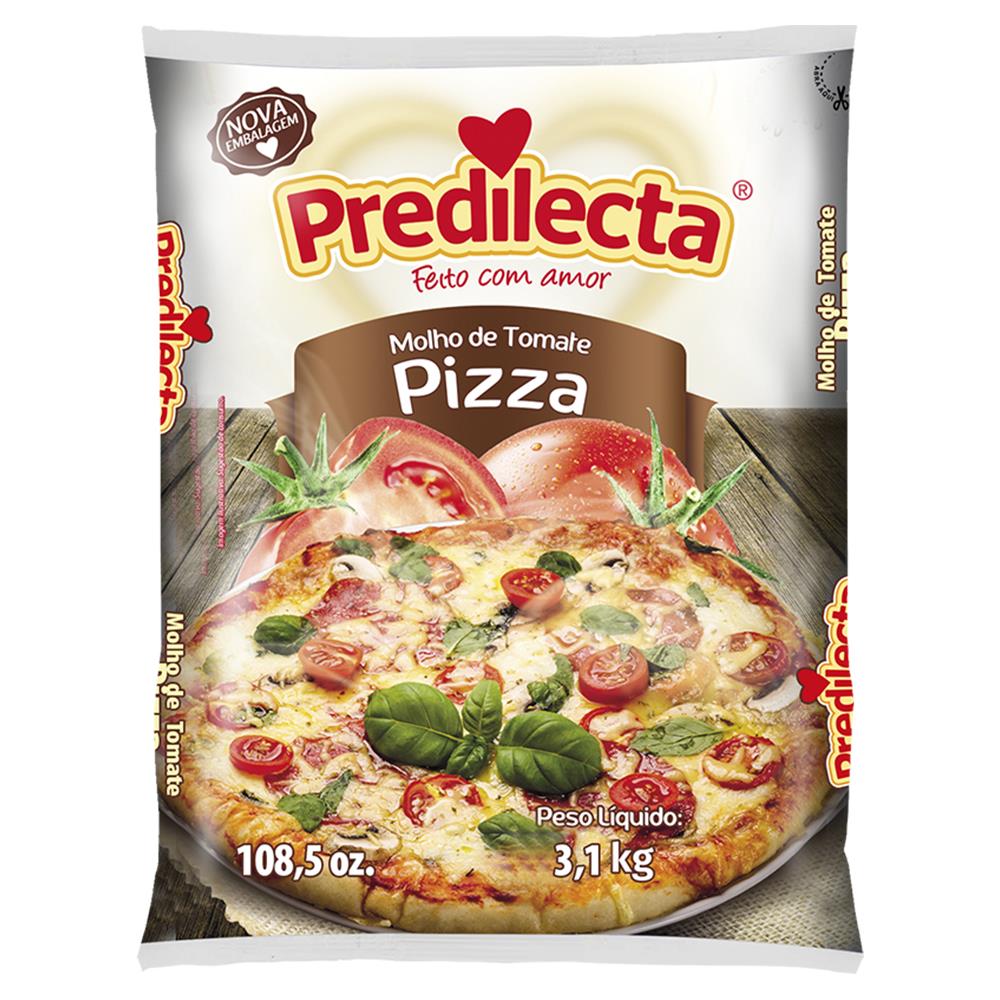 MOLHO DE TOMATE PREDILECTA BAG PIZZA 3,1KG - Treichel Delivery