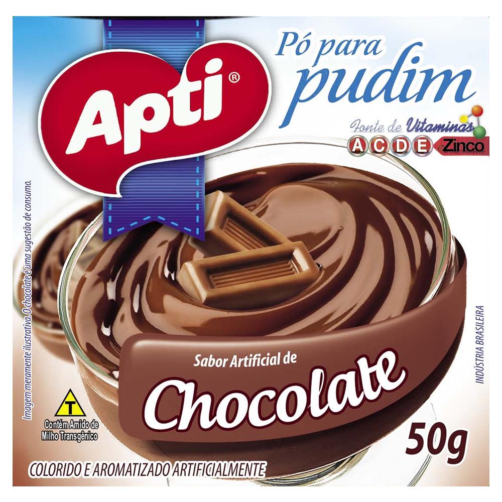 PUDIM APTI CHOCOLATE 50G - Treichel Delivery