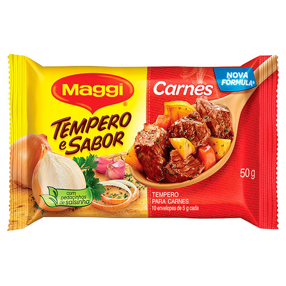 TEMPERO MAGGI TEMPERO & SABOR PARA CARNES 50G - Treichel Delivery