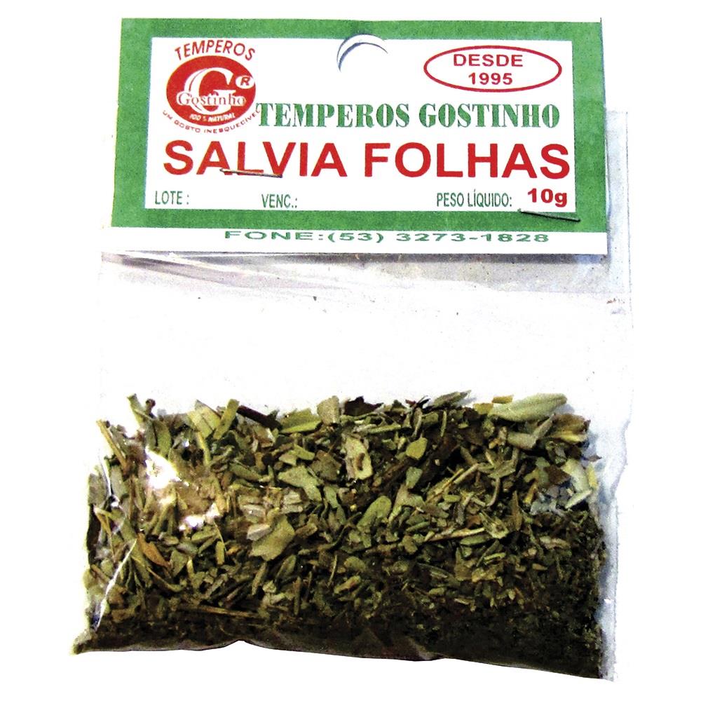 CONDIMENTO GOSTINHO SALVIA FOLHAS 10G - Treichel Delivery