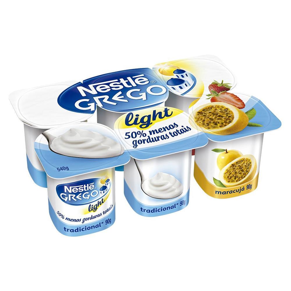 IOGURTE NESTLÉ GREGO LIGHT 3 SABORES 540G - Treichel Delivery