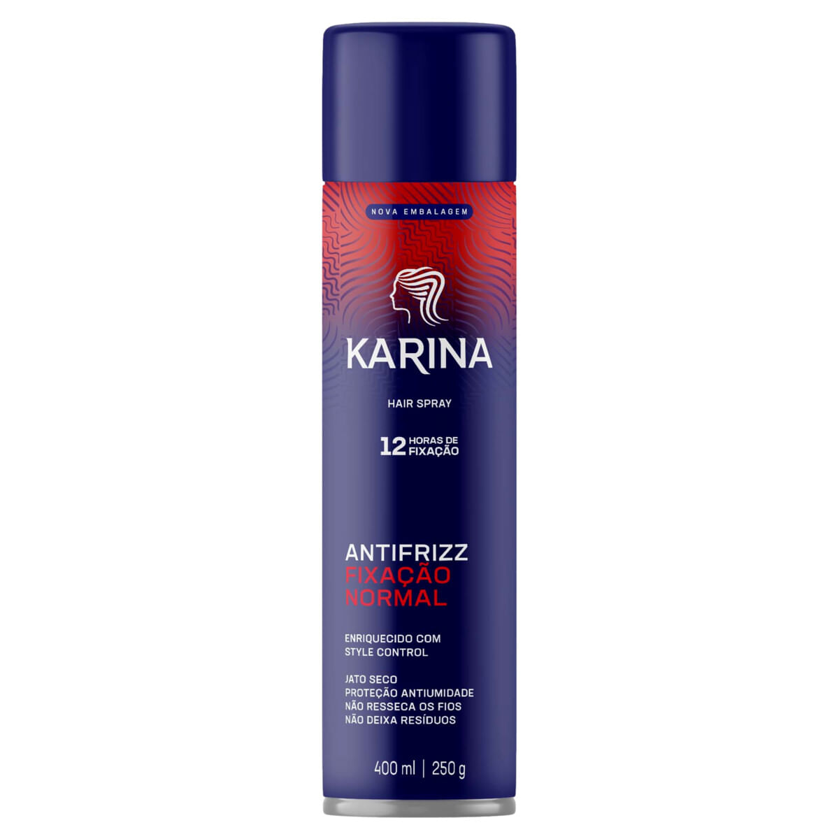 FIXADOR KARINA HAIR SPRAY 400ML FIXACAO NORMAL - Treichel Delivery