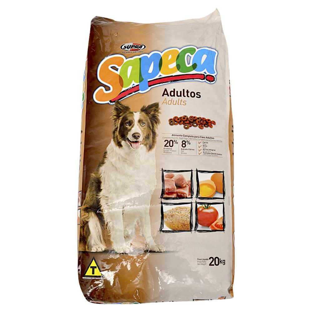 ALIMENTO SAPECA PREMIUM PARA CÃES ADULTOS 20KG - Treichel Delivery