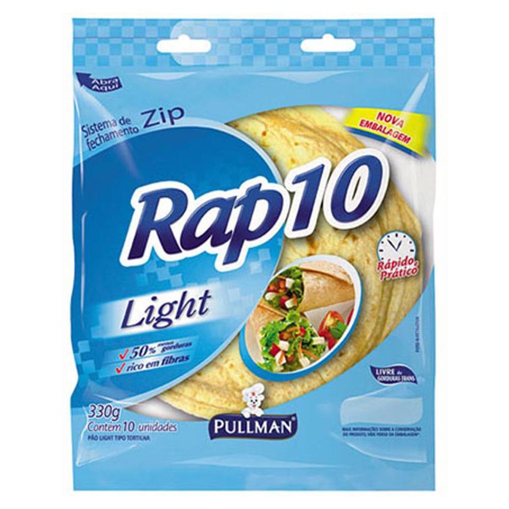 PÃO TIPO TORTILHA FIT RAP10 297G - Treichel Delivery