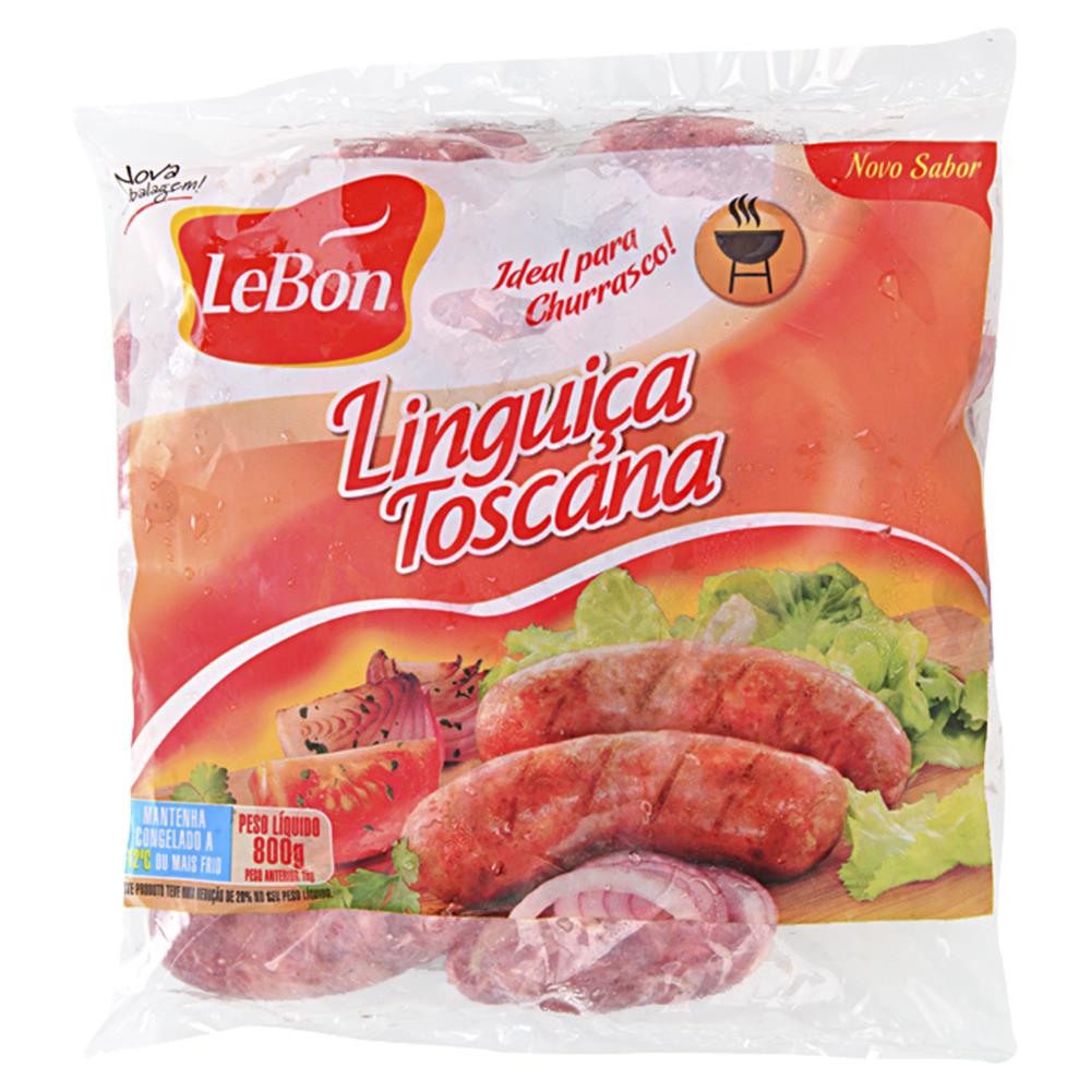 LINGUIÇA MISTA LEBON PARA CHURRSCO CONGELADO 800G - Treichel Delivery