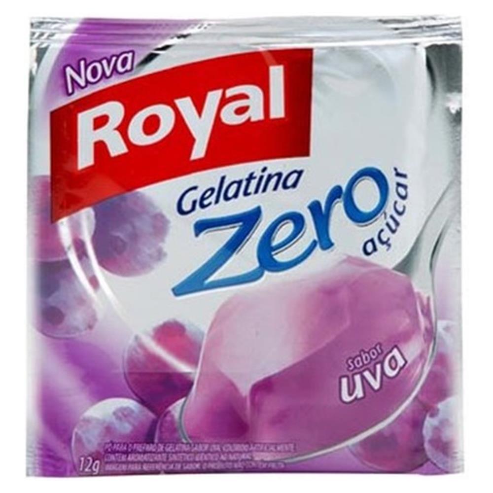 GELATINA ROYAL ZERO SABOR UVA 12G - Treichel Delivery