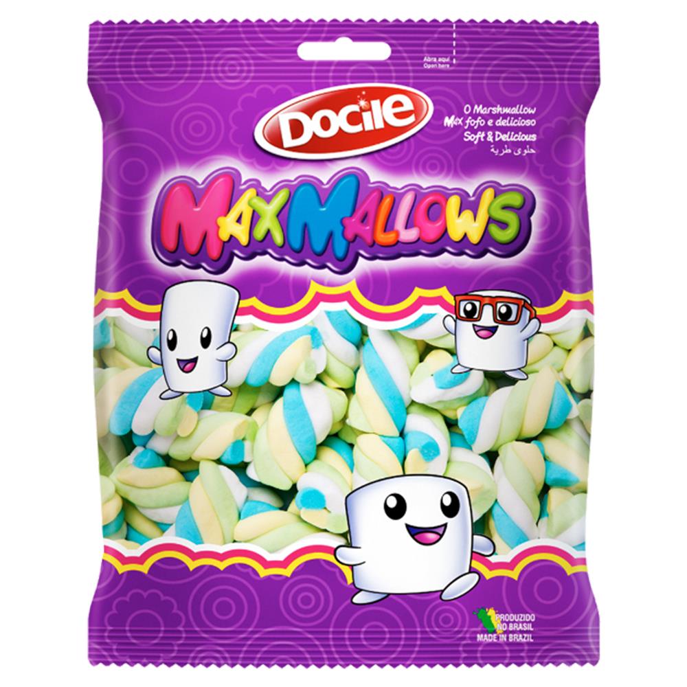 MAXMALLOWS DOCILE TWIST COLOR 3 BAUNILHA 250G - Treichel Delivery