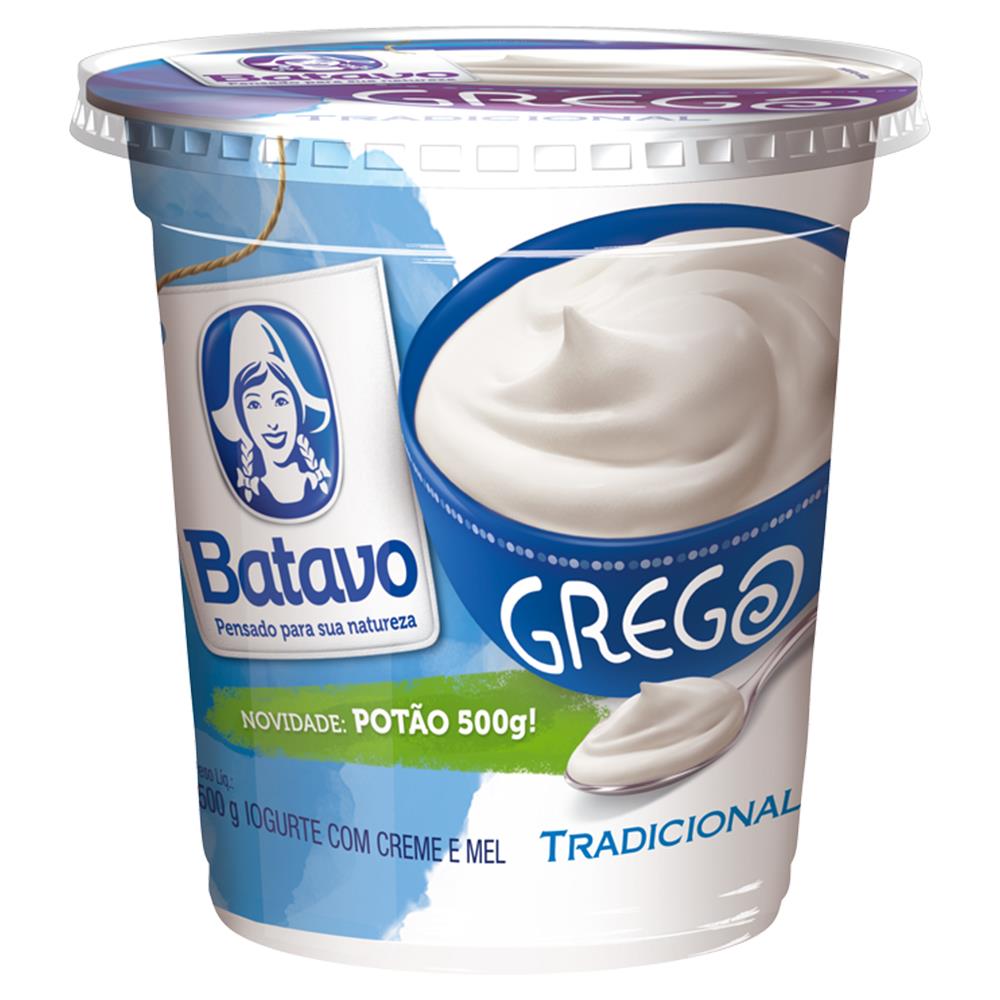 IOGURTE BATAVO GREGO TRADICIONAL POTE 450G - Treichel Delivery