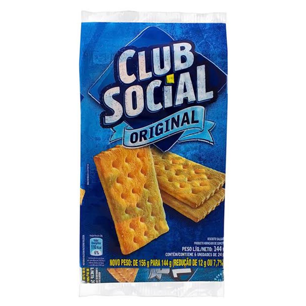 BISCOITO CLUB SOCIAL ORIGINAL 144G - Treichel Delivery