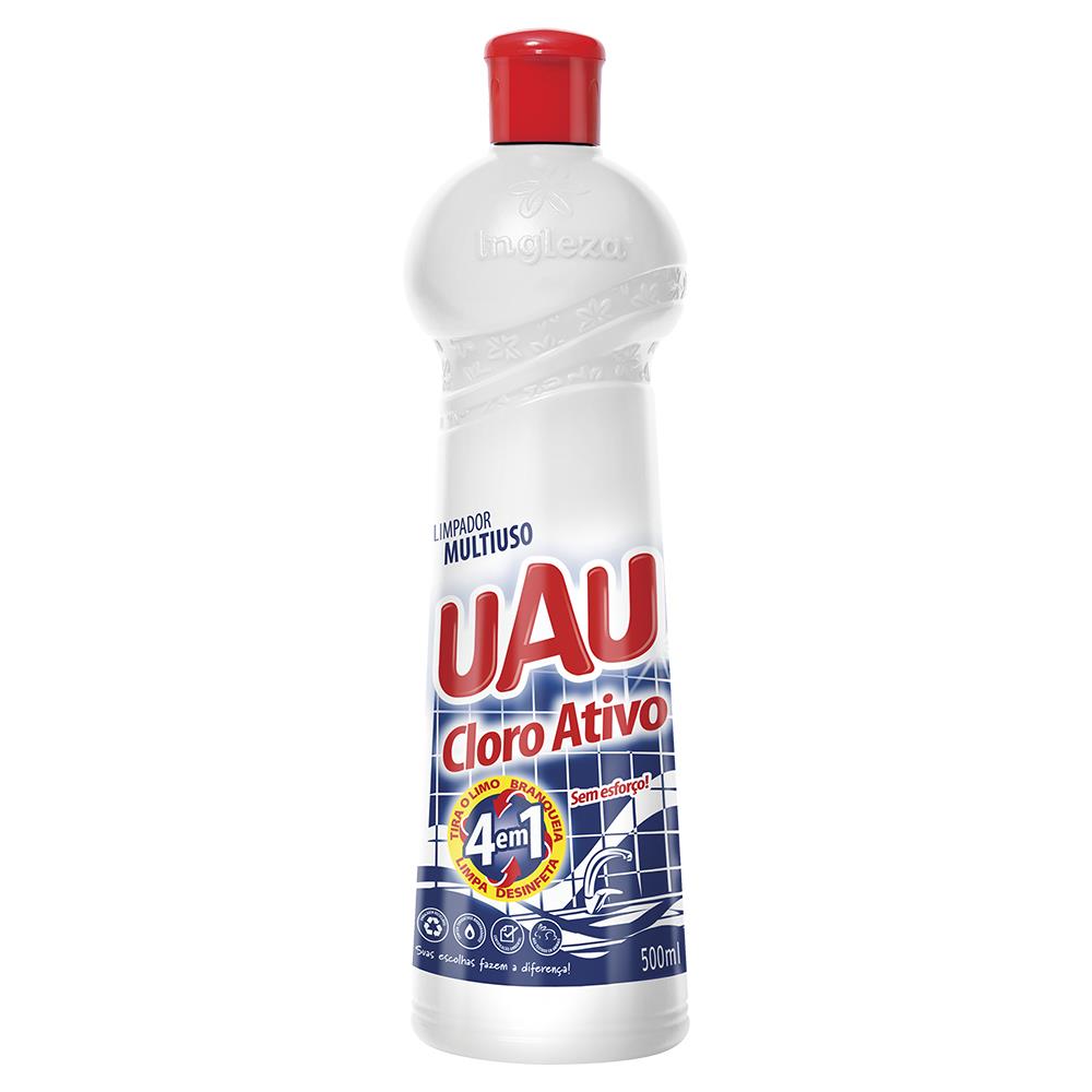 CLORO ATIVO UAU MULTIUSO 5EM1 500ML - Treichel Delivery