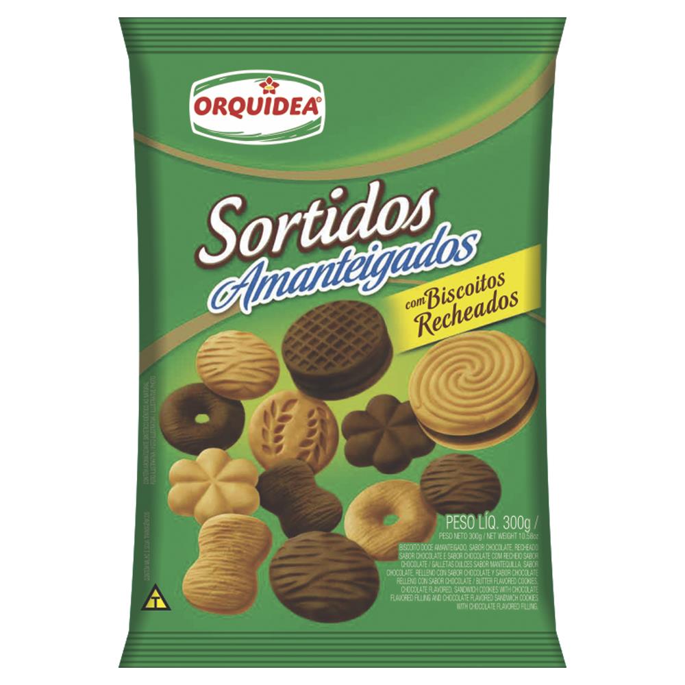 BISCOITO ORQUIDEA SORTIDOS AMANTEIGADOS 300G - Treichel Delivery