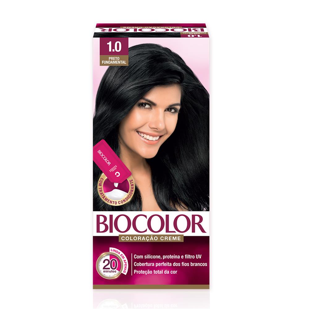 COLORAÇÃO BIOCOLOR MINI KIT 1.0 PRETO FUNDAMENTAL - Treichel Delivery