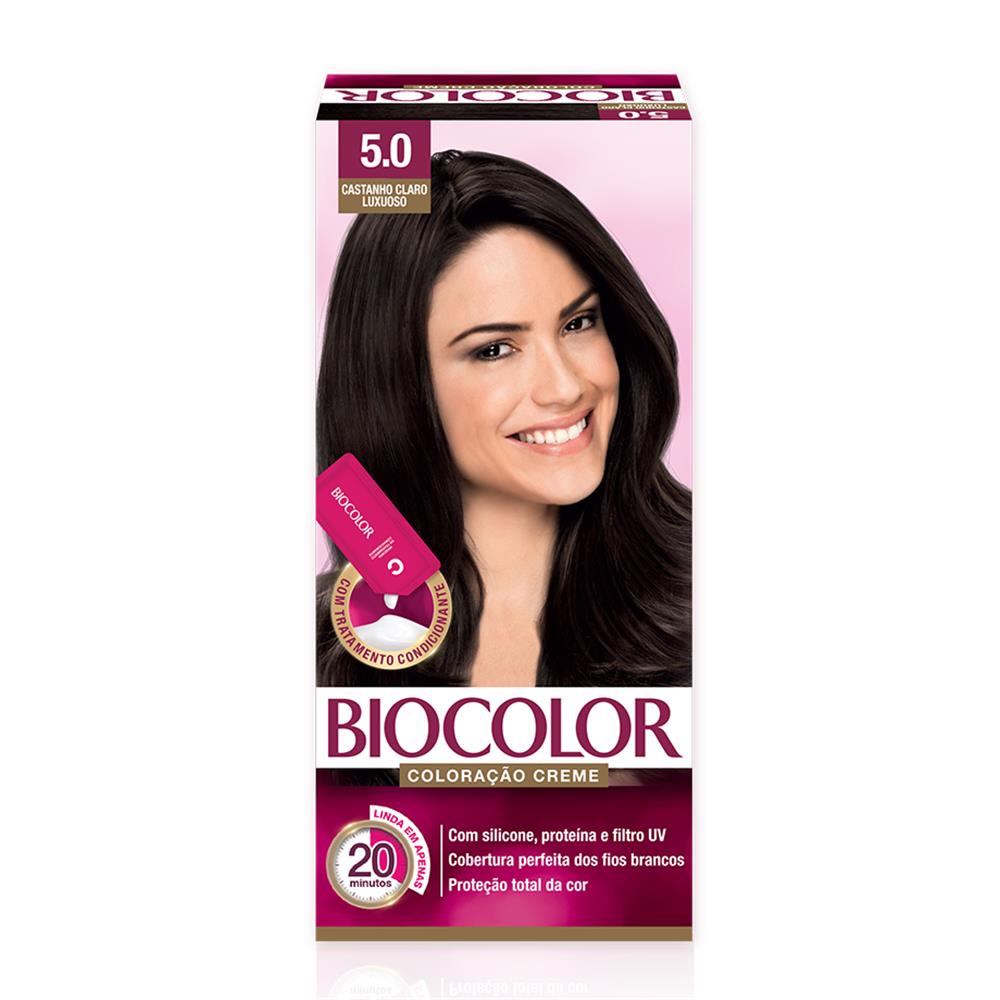 COLORAÇÃO BIOCOLOR MINI KIT 5.0 CASTANHO CLARO - Treichel Delivery