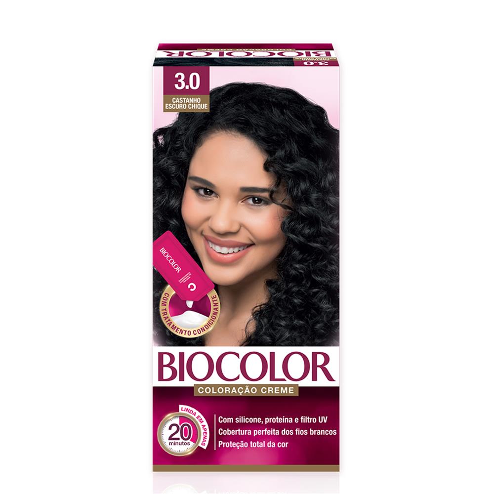 COLORAÇÃO BIOCOLOR MINI KIT 3.0 CASTANHO ESCURO - Treichel Delivery