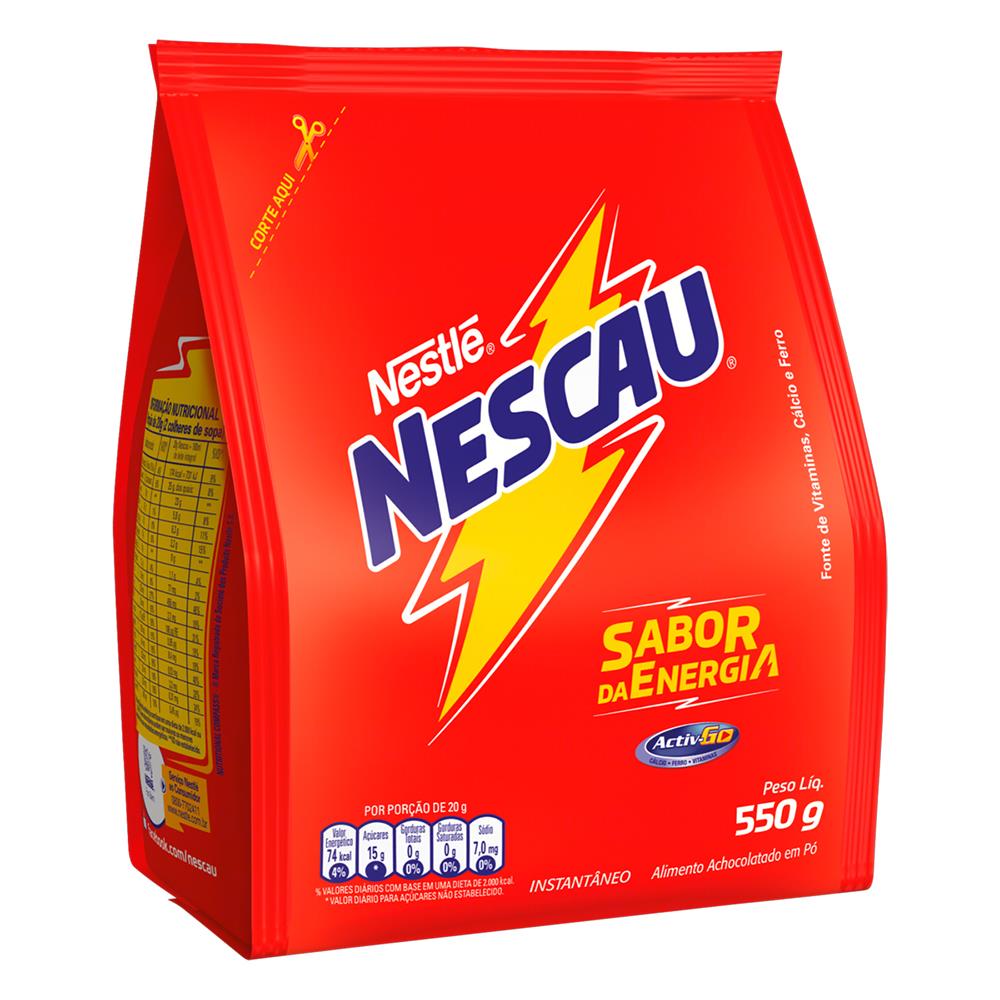 ACHOCOLATADO EM PÓ NESCAU SACHÊ 550G - Treichel Delivery