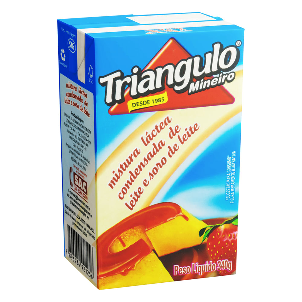MISTURA LÁCTEA CONDENSADA TRIANGULO MINEIRO TP 340G - Treichel Delivery