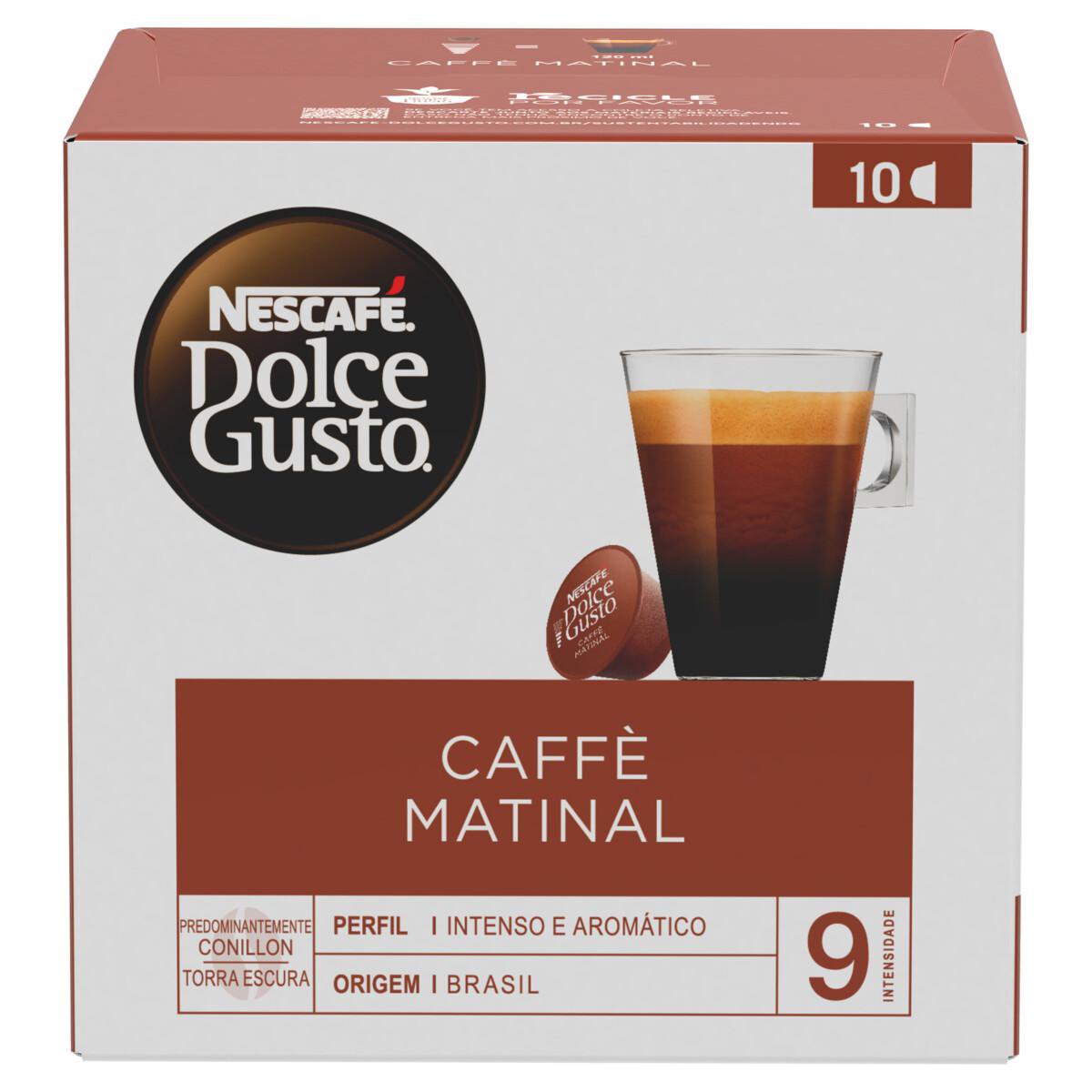 CÁPSULA CAFFÈ MATINAL NESCAFÉ DOLCE GUSTO 80G 10CP - Treichel Delivery