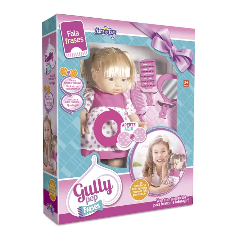 BRINQUEDO NOVA TOYS BONECA GULLY POP FRASES - Treichel Delivery