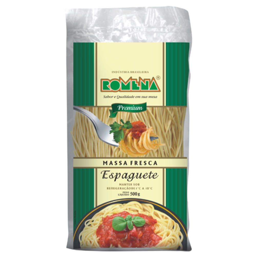 MASSA ROMENA FRESCA ESPAGUETE 500G - Treichel Delivery