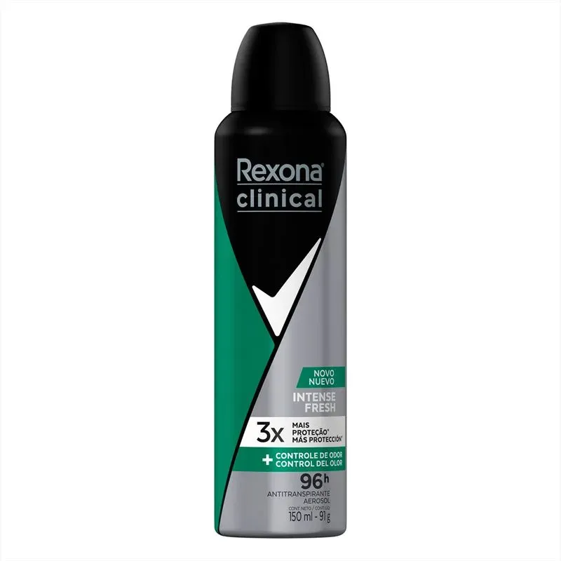 DESODORANTE REXONA CLINICAL AEROSOL INTENSE FRESH 150ML - Treichel Delivery