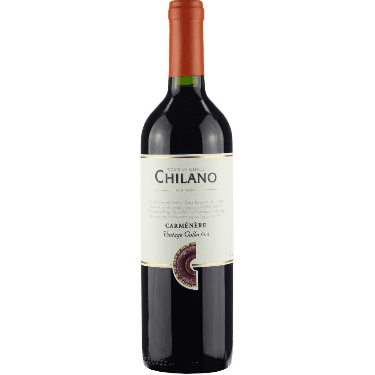 VINHO DO CHILE CHILANO CARMÉNÈRE GARRAFA 750ML - Treichel Delivery