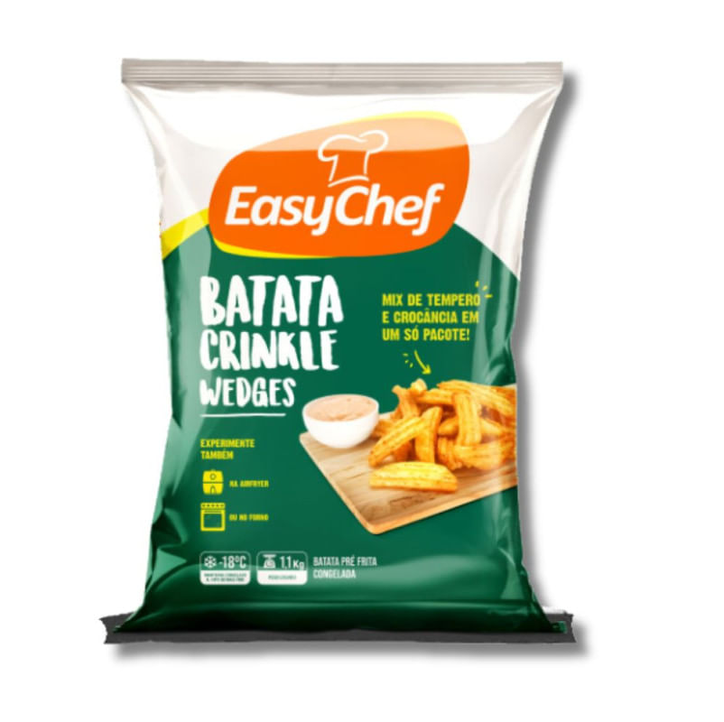 BATATA EASYCHEF CRINKLE WEDGES CONGELADA 1,1KG - Treichel Delivery