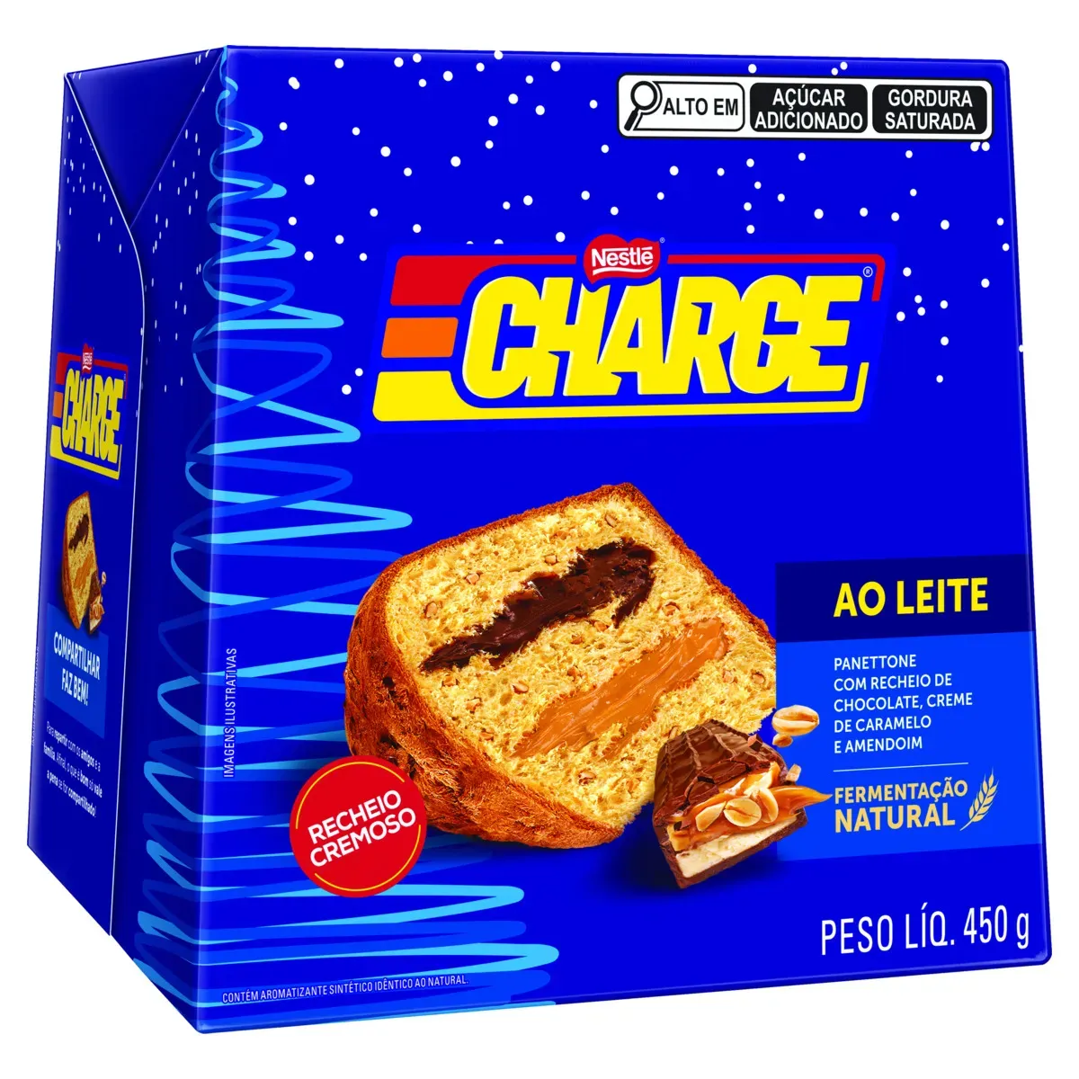 PANETTONE NESTLÉ COM RECHEIO CHOCOLATE CHARGE 450G - Treichel Delivery