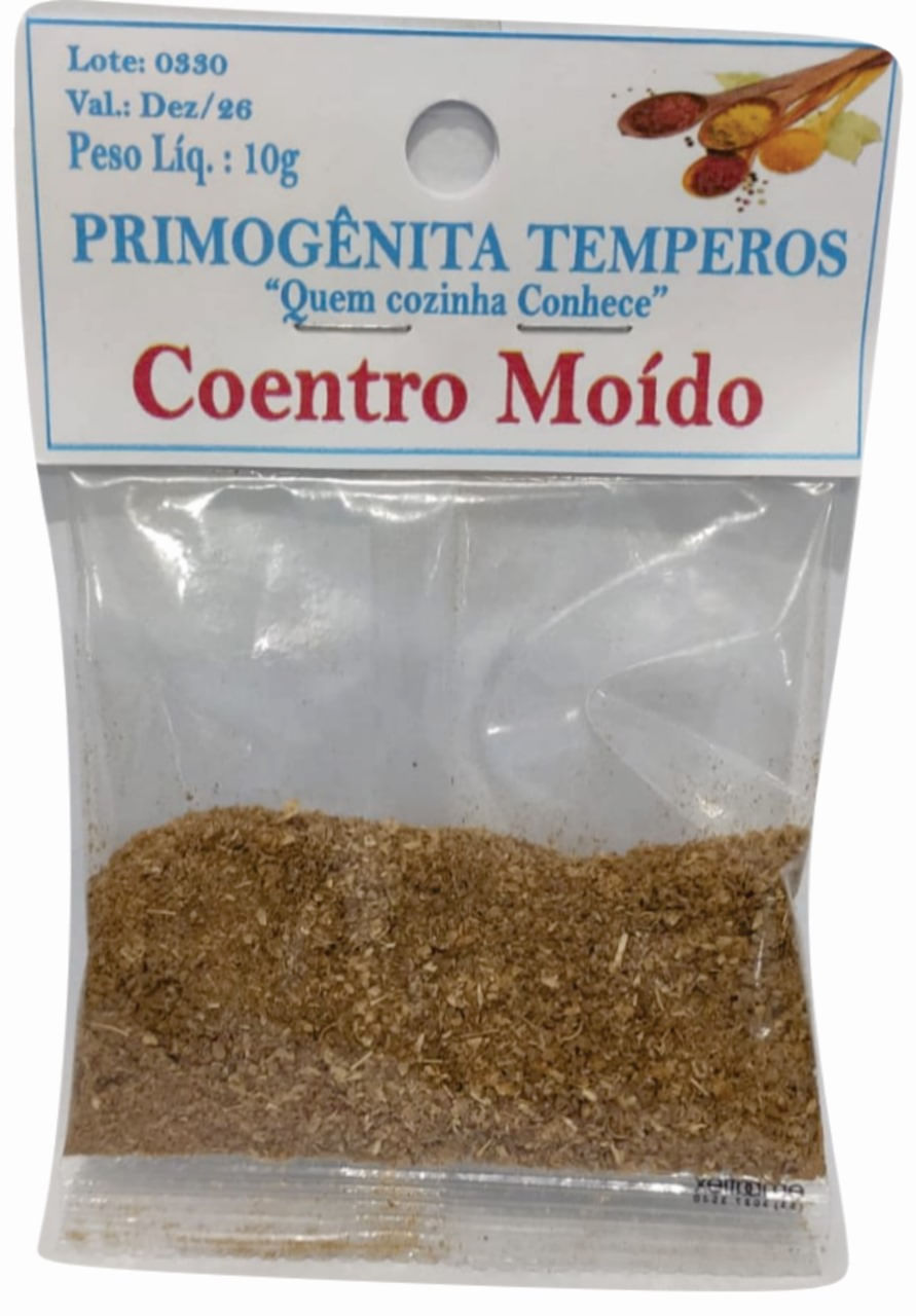 CONDIMENTO PRIMOGENITA COENTRO MOÍDO 10G - Treichel Delivery