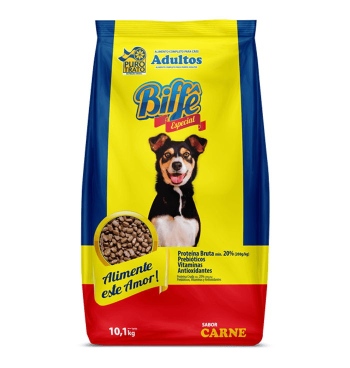 ALIMENTO PURO TRATO BIFFE PARA CÃES ADULTOS ESPECIAL DE CARNE 10,1KG ...