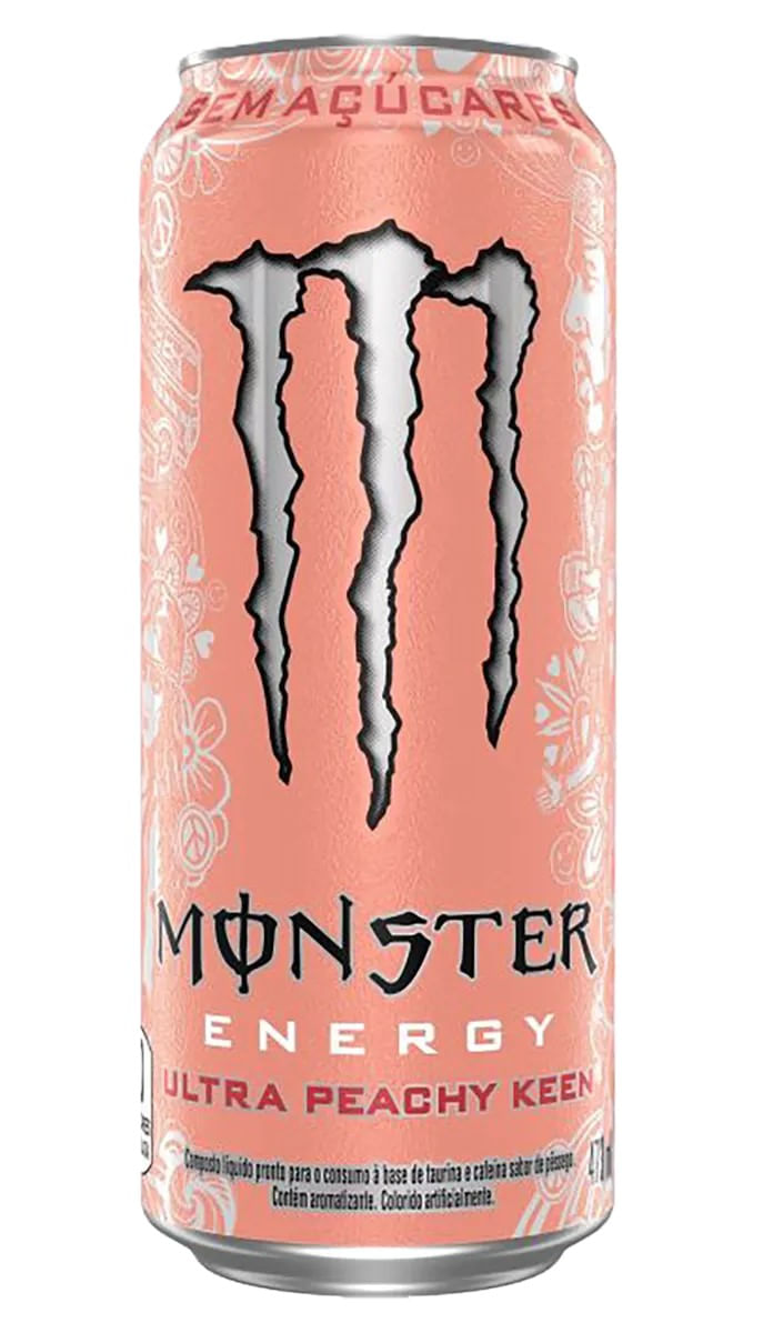 ENERGÉTICO MONSTER ZERO AÇÚCAR ULTRA PEACHY KEEN LATA 473ML - Treichel ...